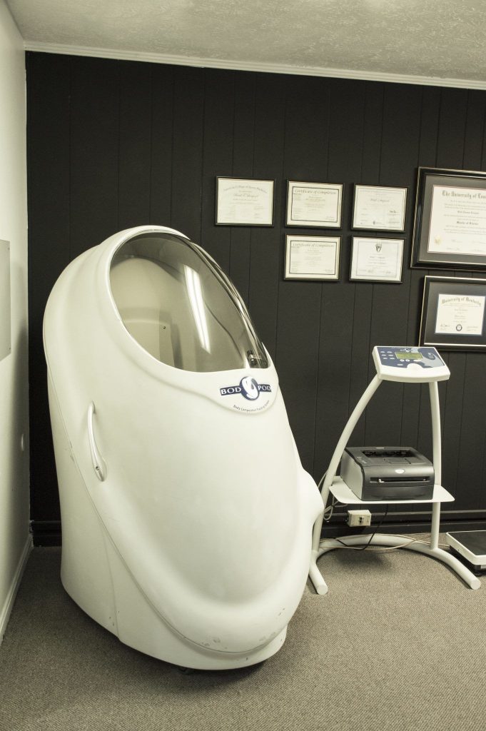 Performance Lab with BodPod body fat testing in Louisville, KY